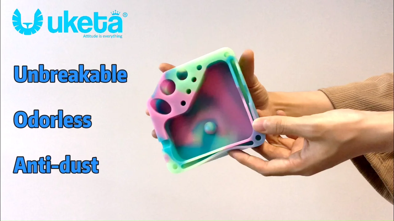 Uketa Customized Color And Logo Portable Smoking Accessories Square ...
