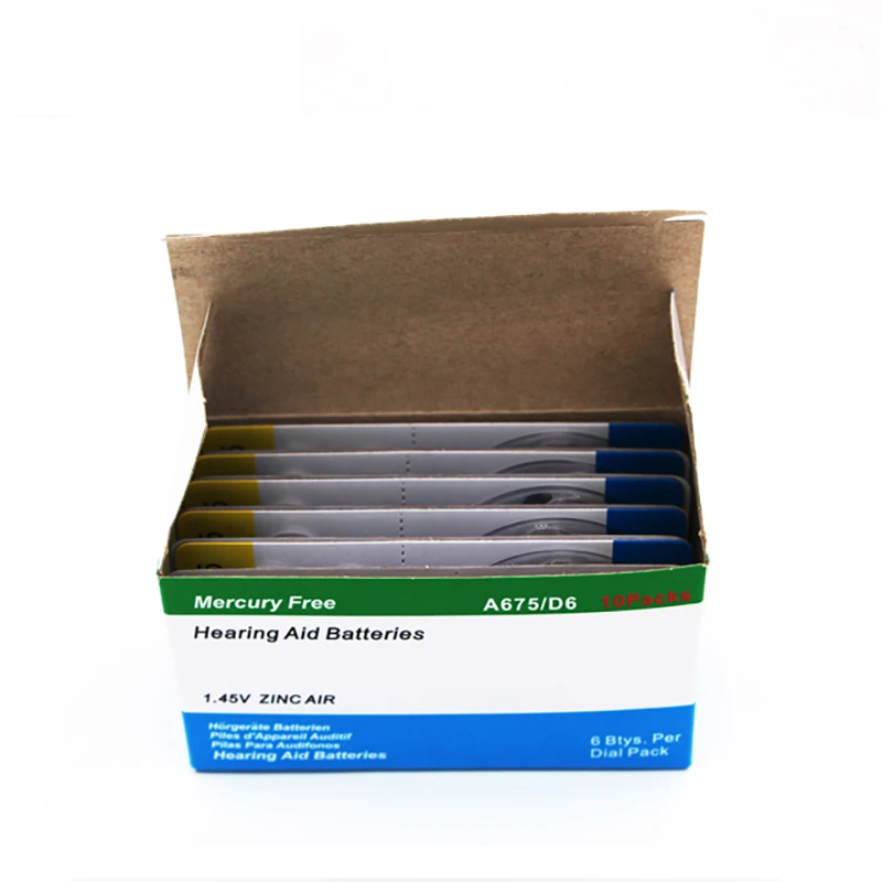 Zinc Air Battery ZA675 PR44 - 1.45V 580mah for Hearing Aids