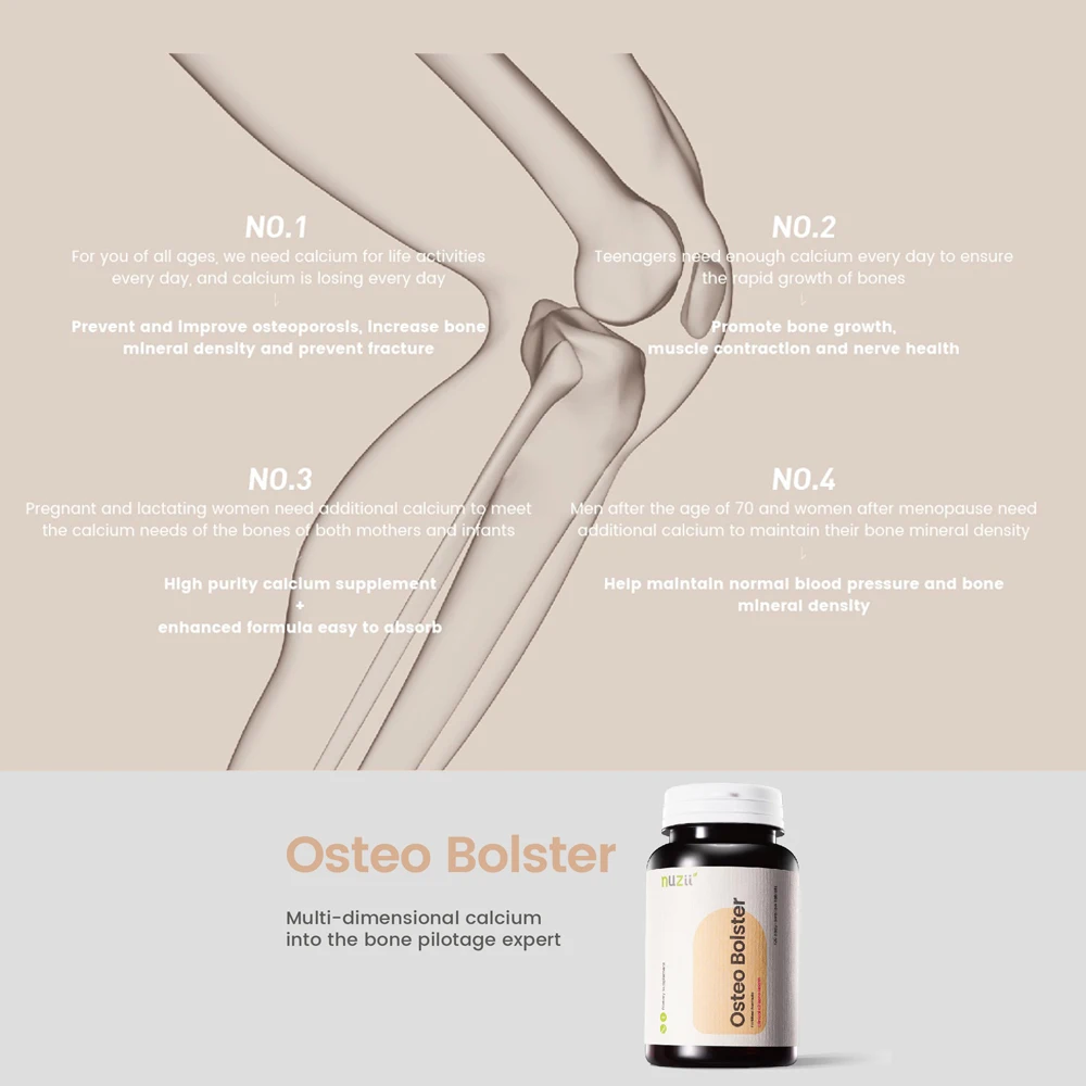 Wholesale Certified New Zealand Calcium Supplement Osteo Bolster Fortify Your Bones And Health ...