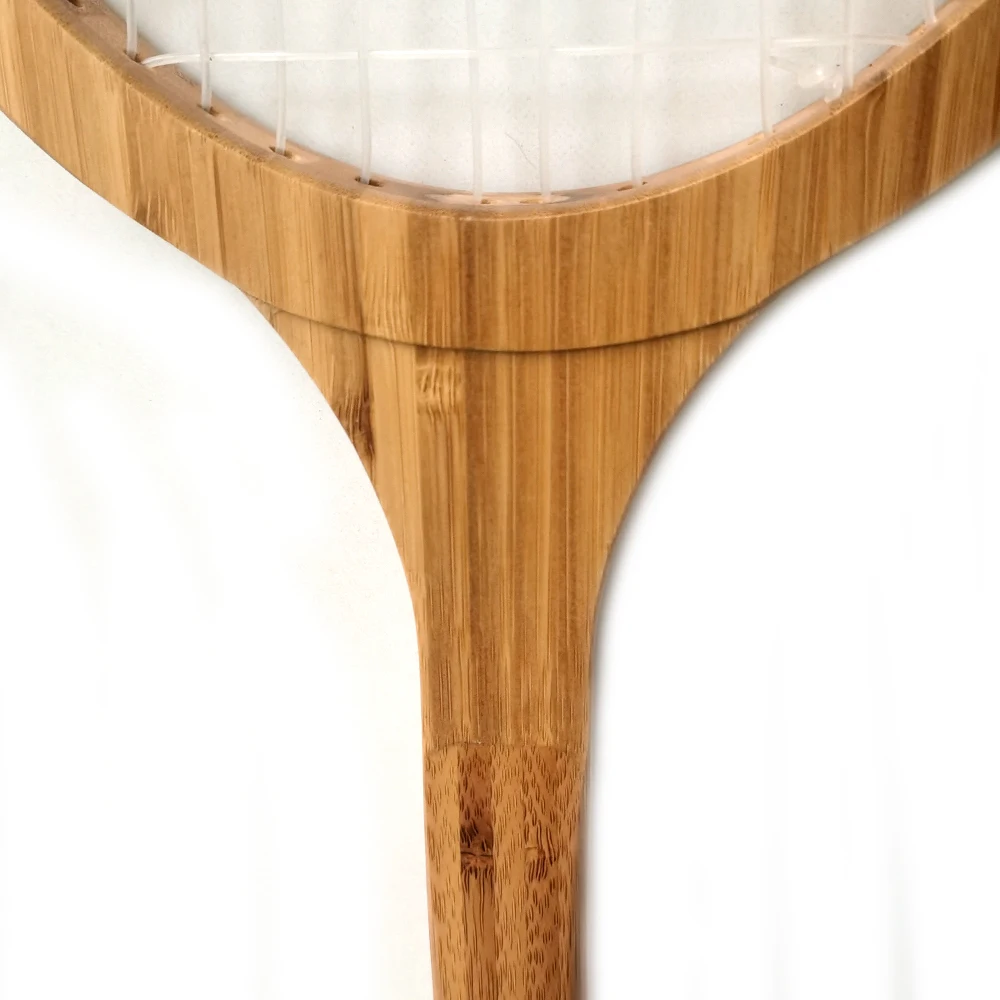 Vintage Bamboo Tennis Racket - Customizable Gift Souvenir