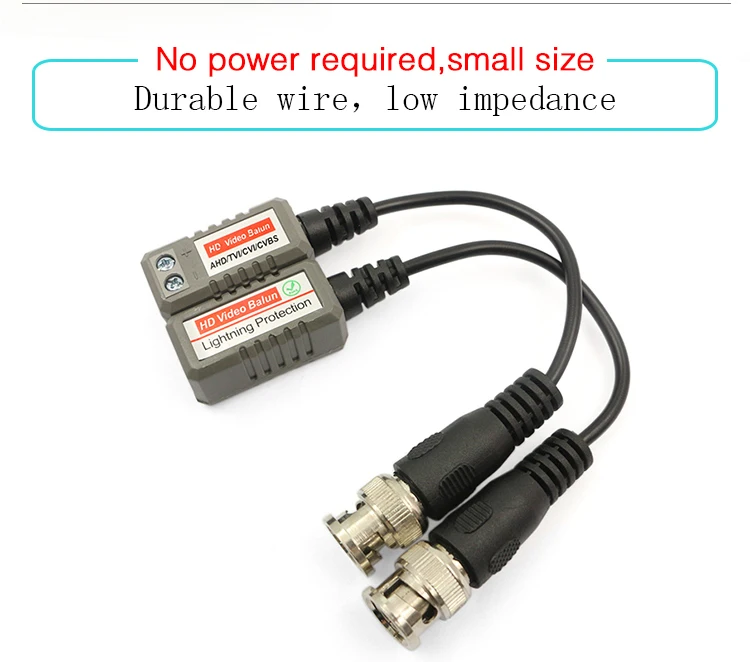Bnc Video Balun Cctv Over Lan/ethernet Cat 5 Balun Network Adapter ...