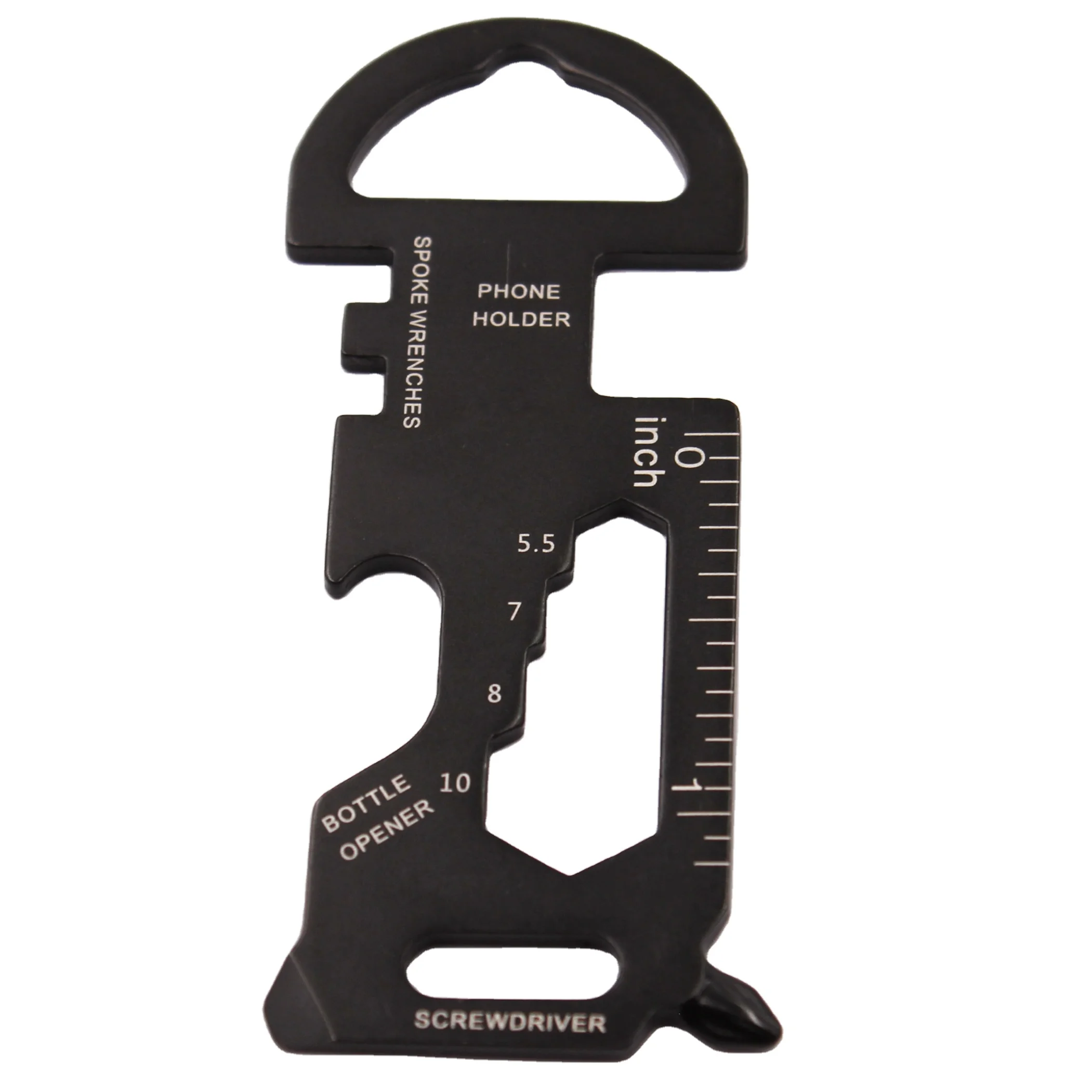 Stainless Steel Key Shape Design Edc Pocket Multitools Key Chain With ...