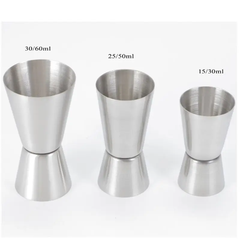 Kitchen Bar Tools For Double Head Stainless Steel Measuring Wine Cup ...