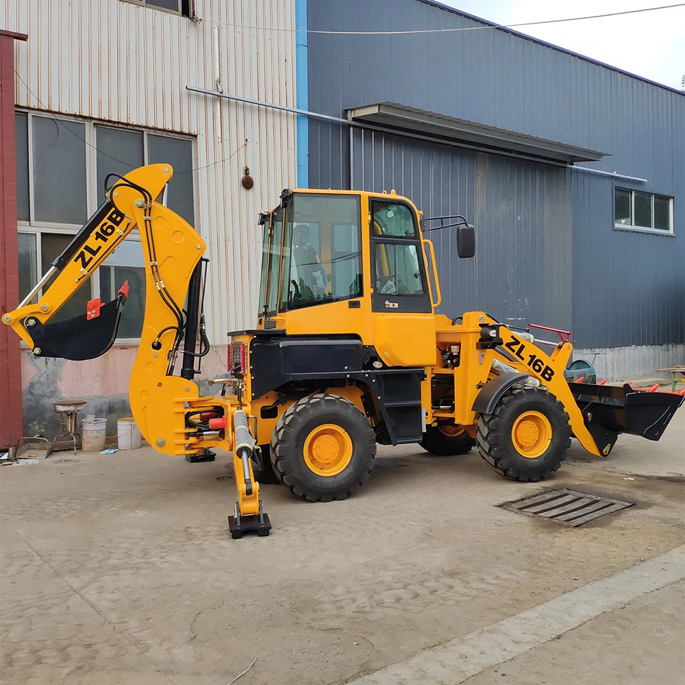 4x4 Backhoe Loader / Front End Loader And Backhoe / Multi - Functional ...