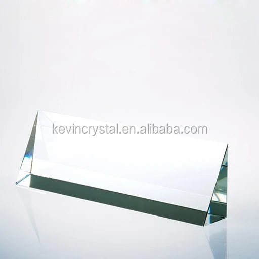 Crystal Name Plates - Customized Engraving for Events