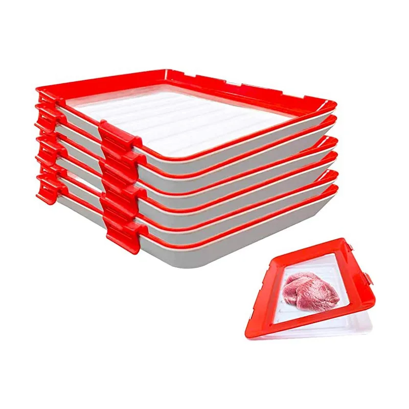 Food Serving Tray Stackable Creative Food Preservation Tray For Keeping ...