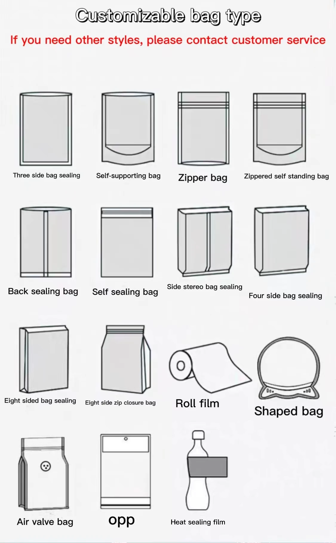 Kraft Paper Self Sealing Paper Bag,Window Opening,Tea Packaging Bag ...