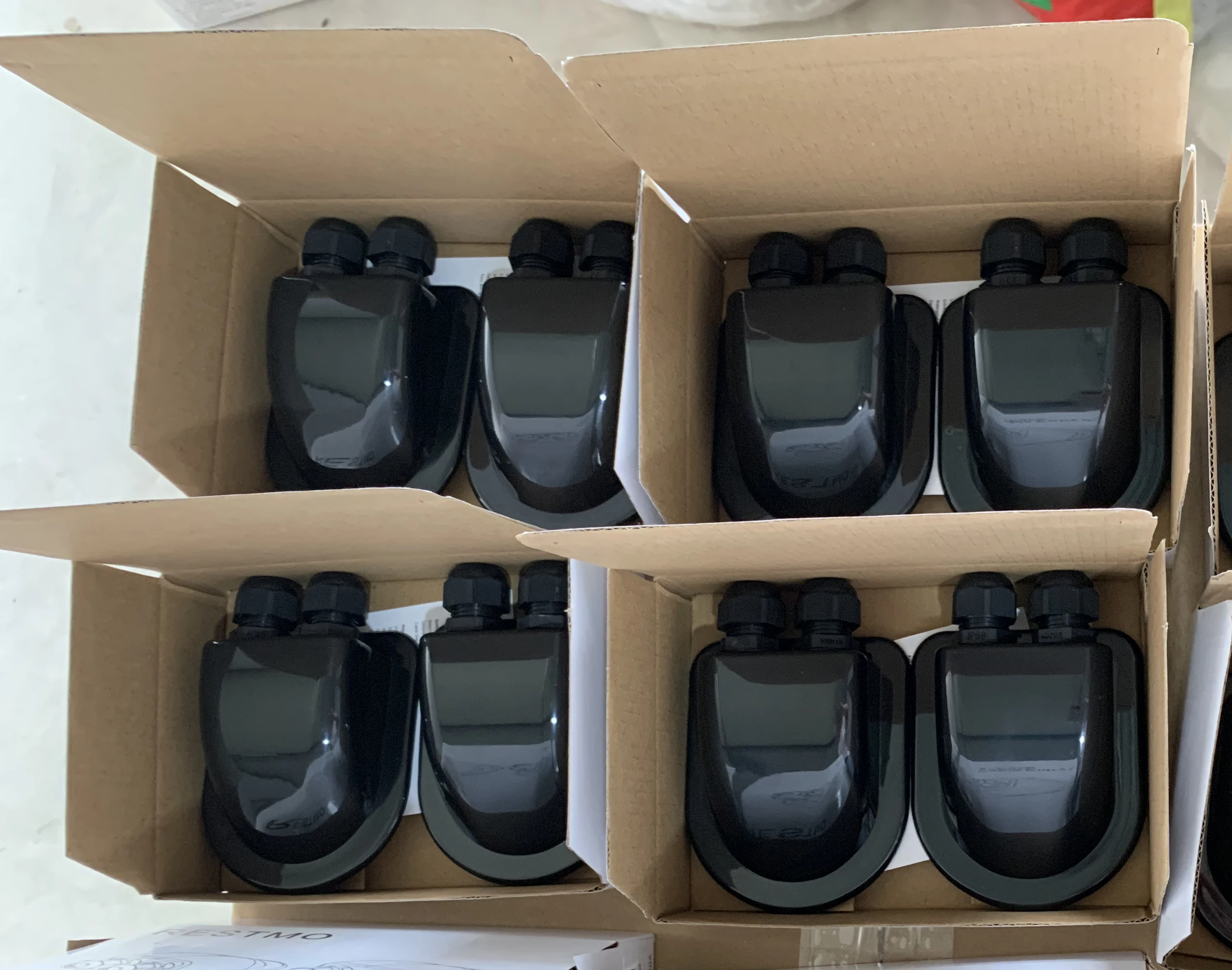 Weatherproof Cable Entry Housing Mount Abs Solar Double Cable Entry Box ...