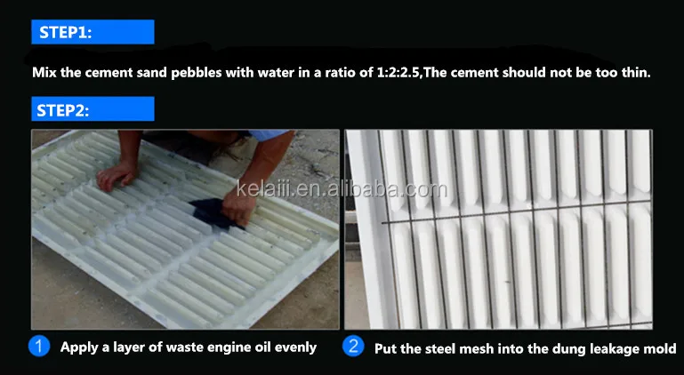 Pig Concrete Slats Moulds/Leakage Dung Slats Floor Mold Kinds Sizes ...