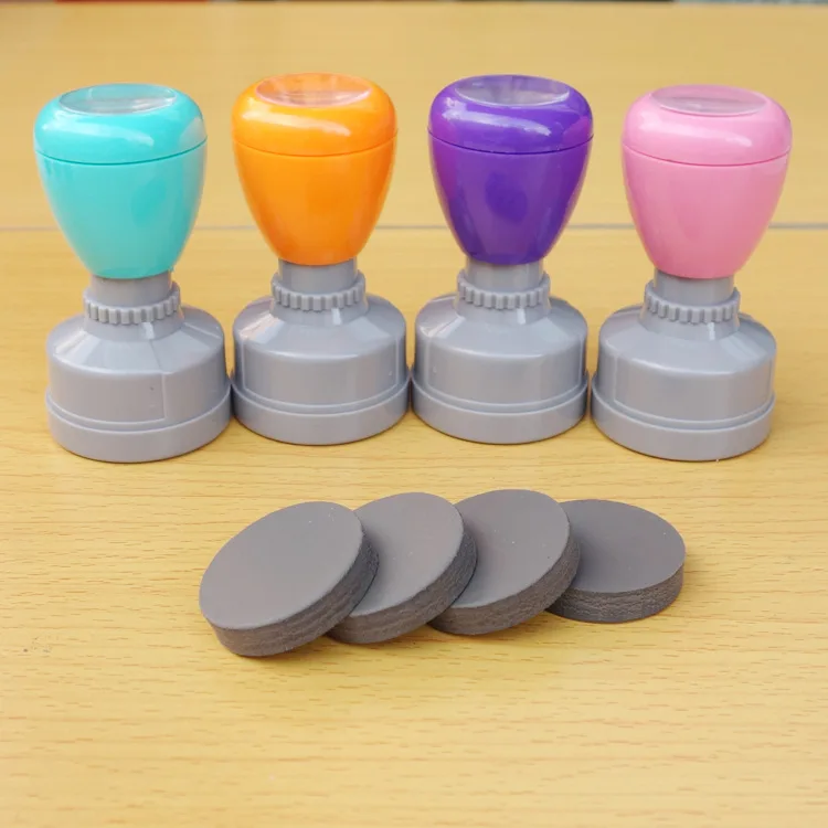 Wholesale Custom Stationary Office Round Foam Rubber Stamp