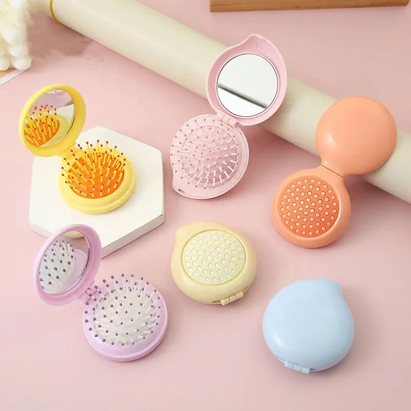 Cartoon Detangling Mini Hair Combs for Children Folding Pocket Pocket ...