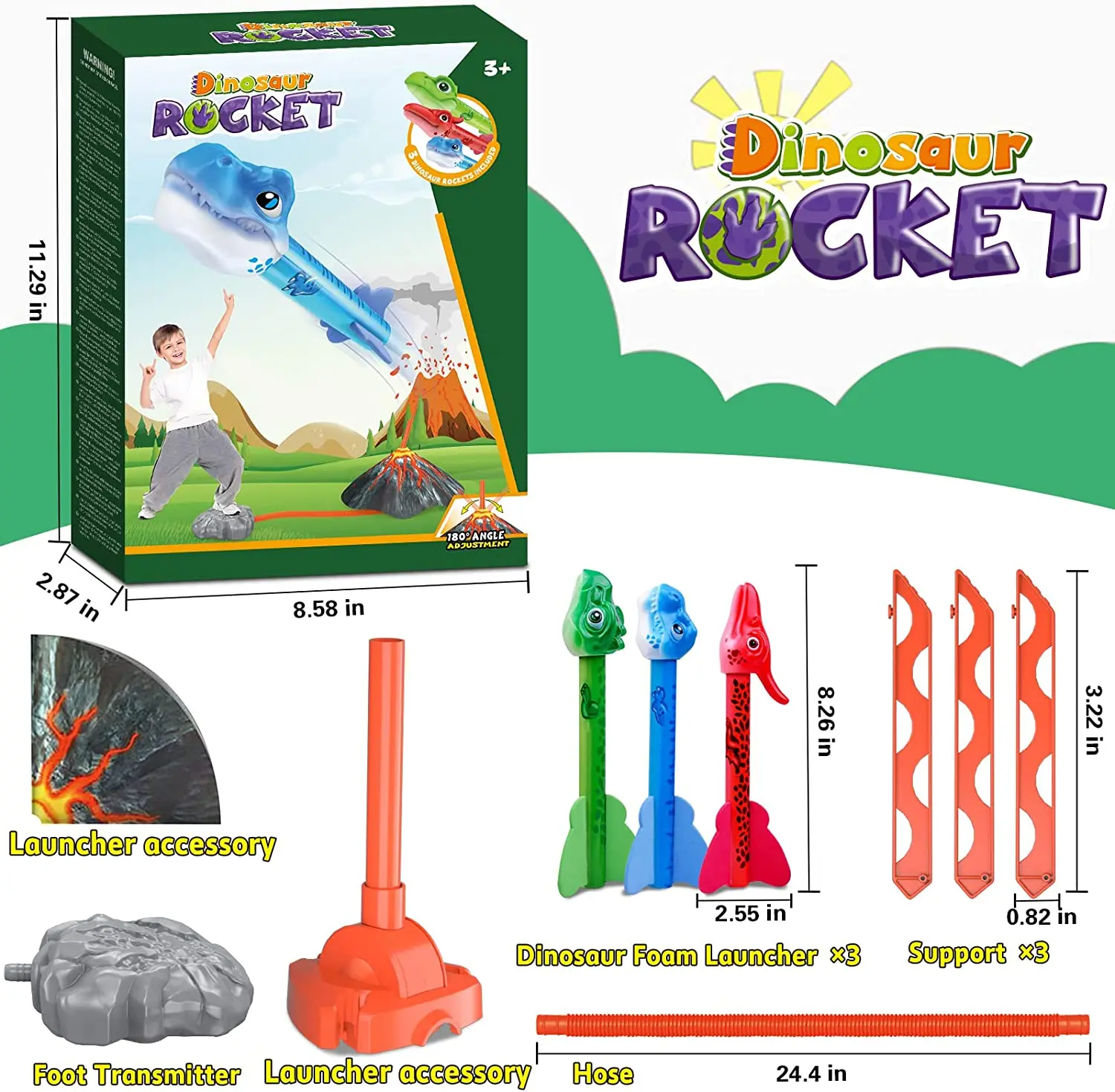 Flying Rocket Foot Step Rocket Launcher Outdoor Toys Family Fun ...