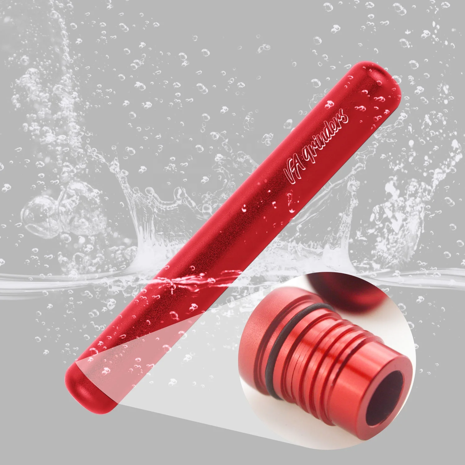 Portable Customize Aluminum Metal Joint Tube For Preroll,Waterproof ...