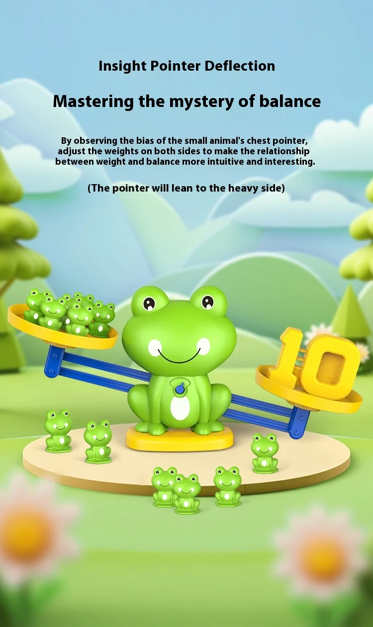 Interactive Digital Frog Balance Math Toys for Kids