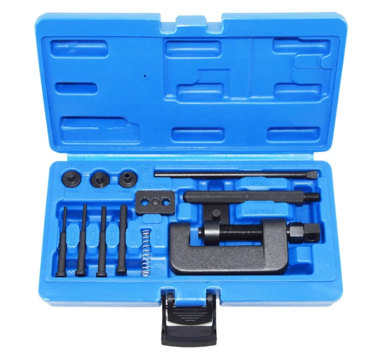 Motorcycle Heavy Duty Chain Breaker Cutter Riveter Tool Kit 520/525/530 ...