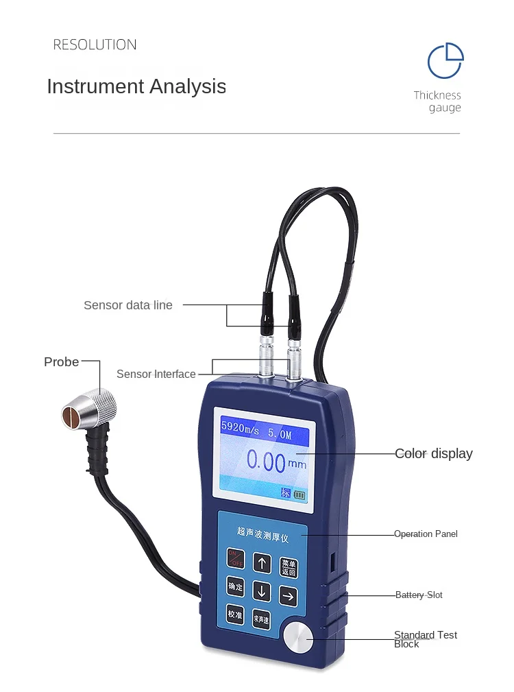 Ultrasonic Thickness Gauge - High-Precision Digital Thickness Measuring ...