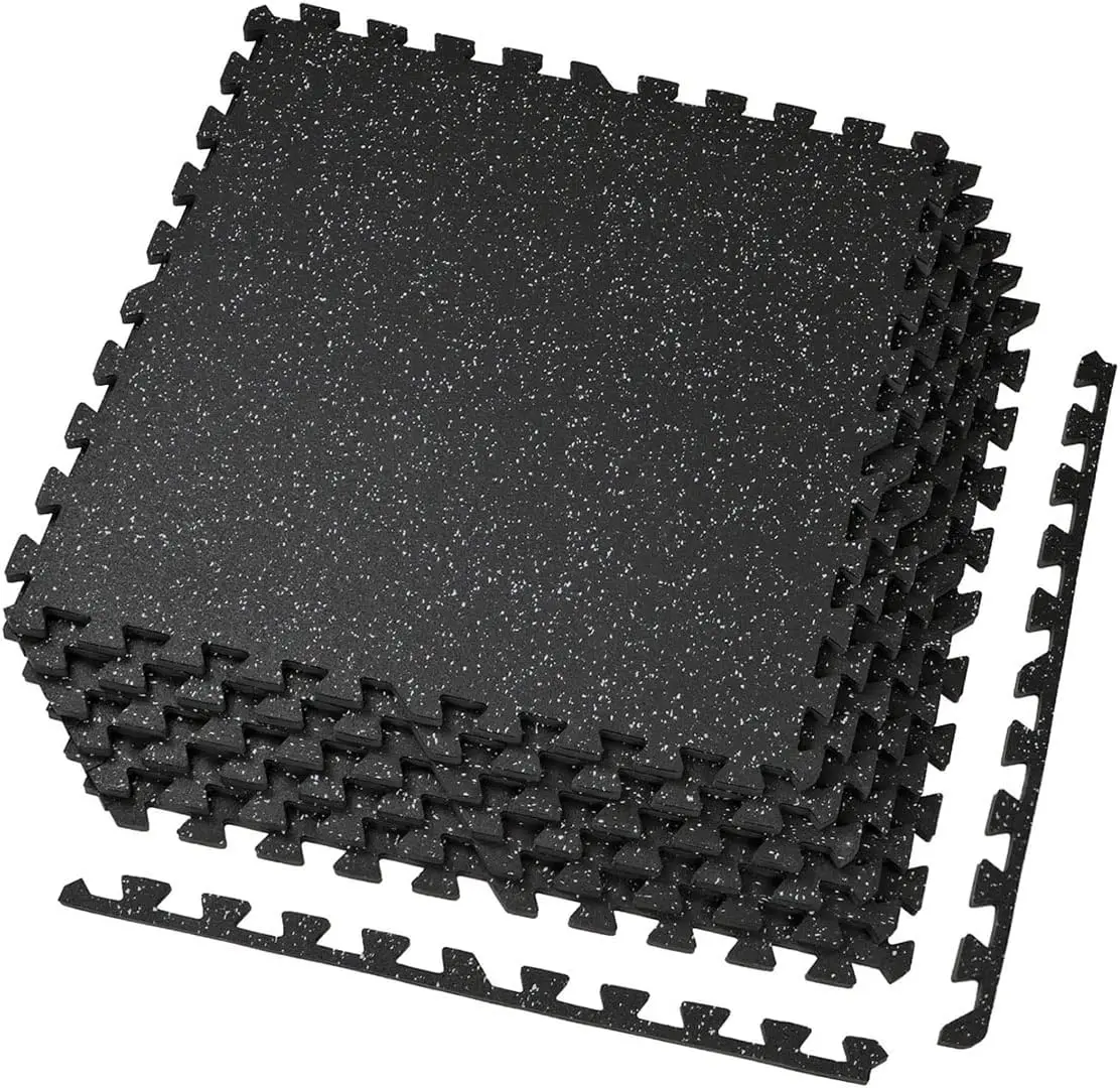 Interlocking Tile Heavy Duty Rubber Flooring Mat Gym Mats for Garage ...