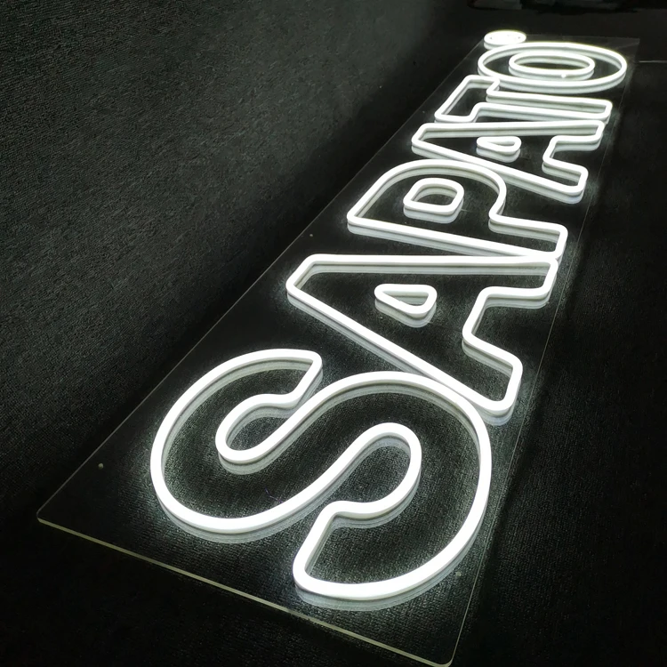 Letras De Luz De Neón Led Acrílicas A Todo Color,Ilumina Las Letras ...