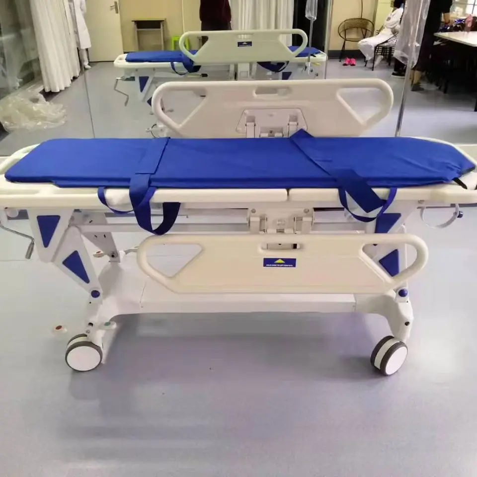 Hospital Rise-and-fall Hydraulic Stretcher Patient Transfer Trolley ...