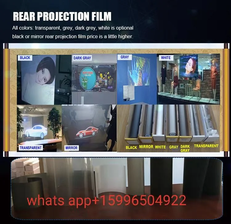 Black Color Holographic Films for Rear Projection Screens