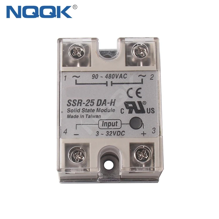 Ssr-25 Da-h 25a 480v Ac Miniature Solid State Relay For Cnc Machinery & Oem