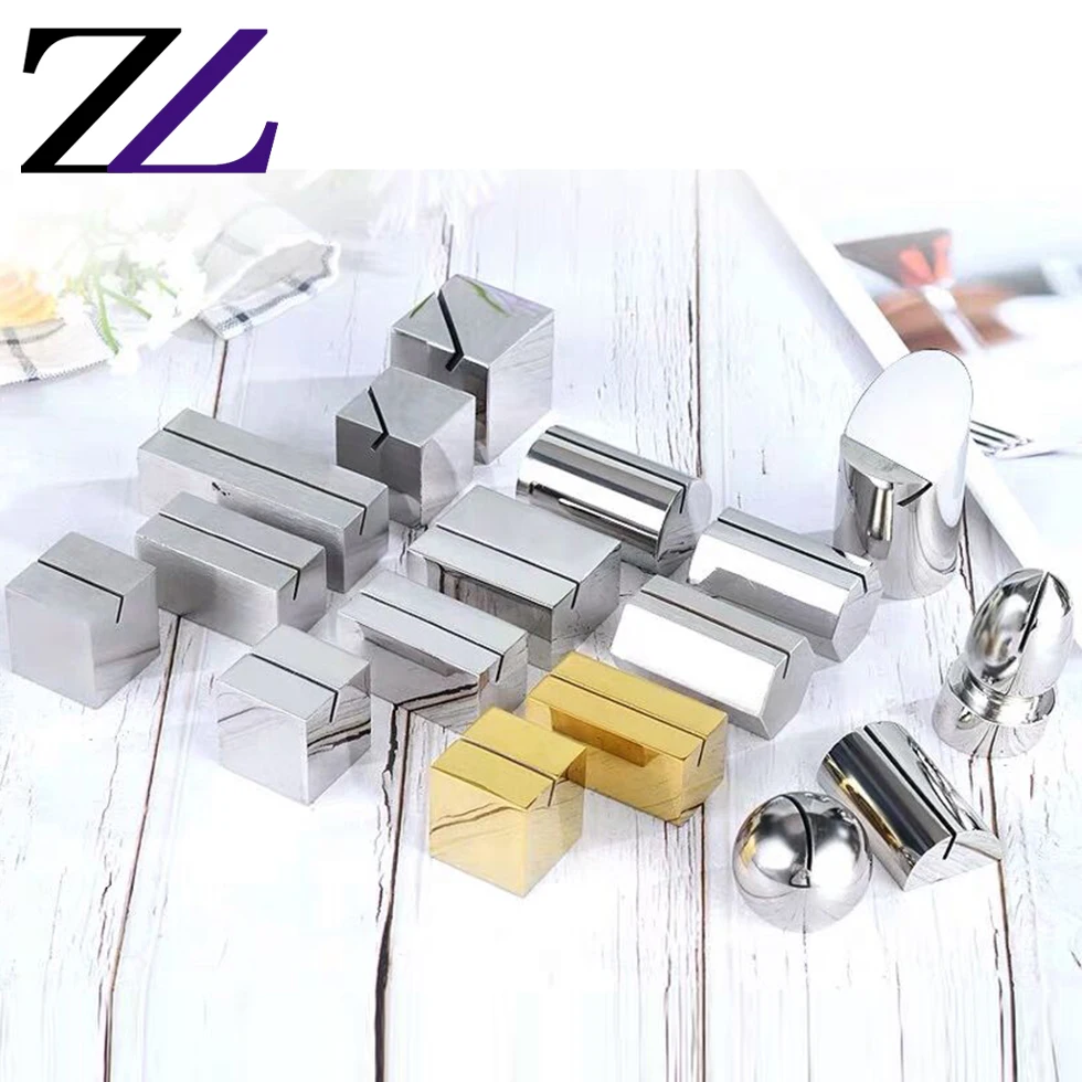 Stainless Steel Food Label Stands for Buffet Catering