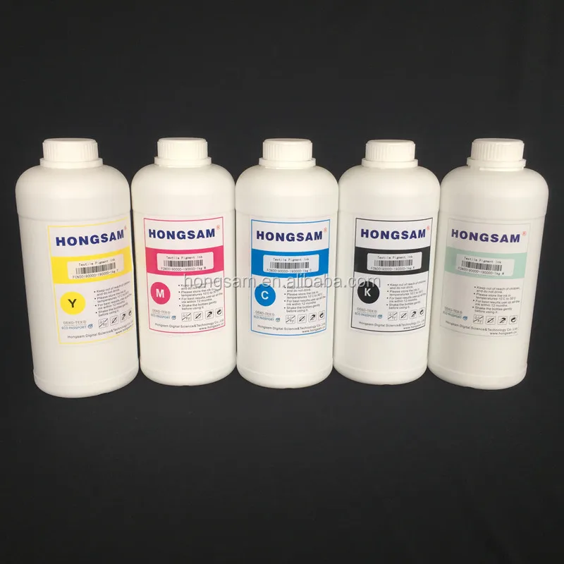 Dtg Inkjet Digital Direct Injection CMYKW DTG Ink for Textile Clothes ...