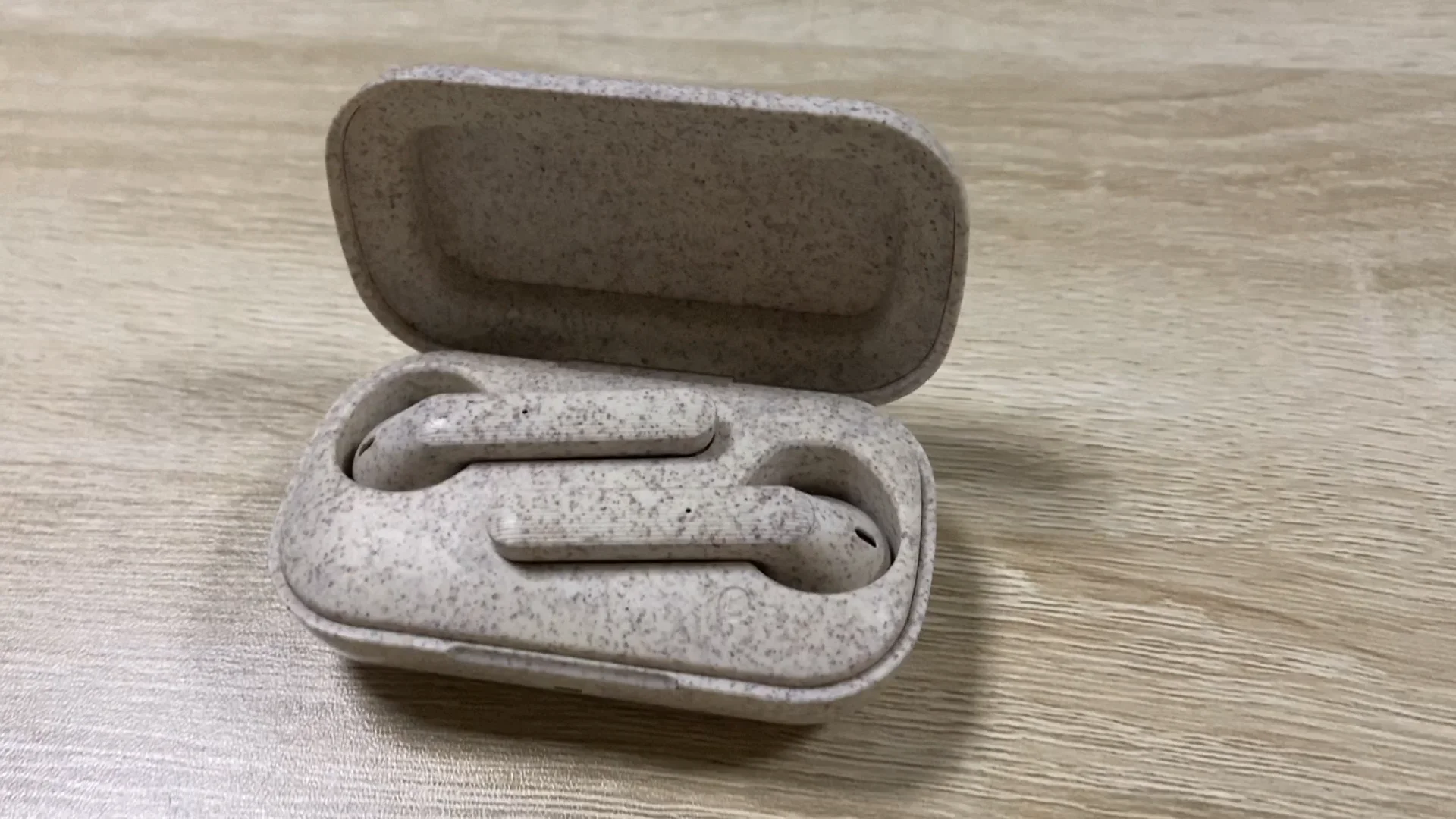 2021 New Eco Friendly Wheat Straw Earbuds Wireless Earphone With ...