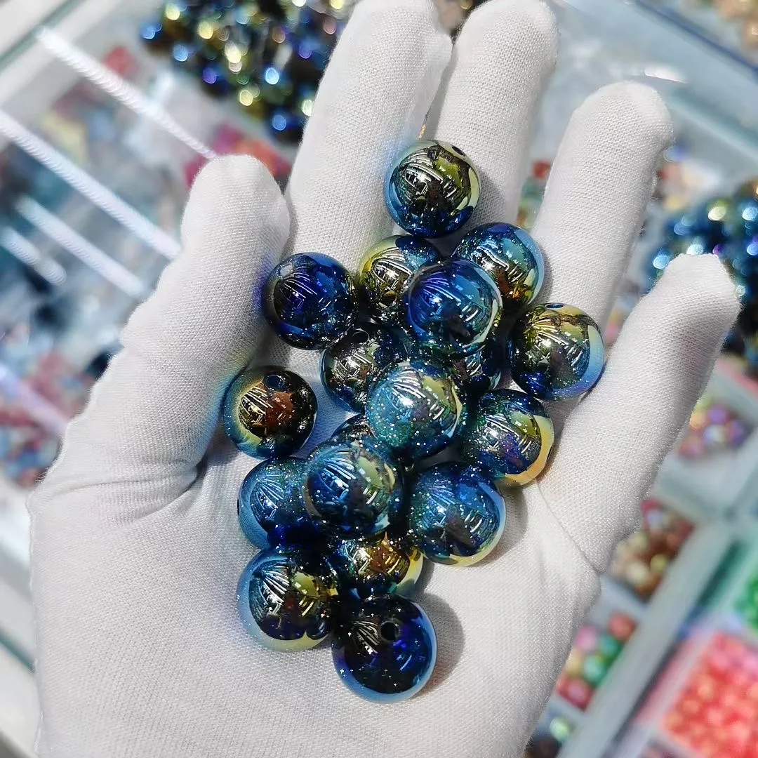 Wholesale 12 Colors Round Acrylic Beads 16mm Bulk Acrylic Beads for Diy ...