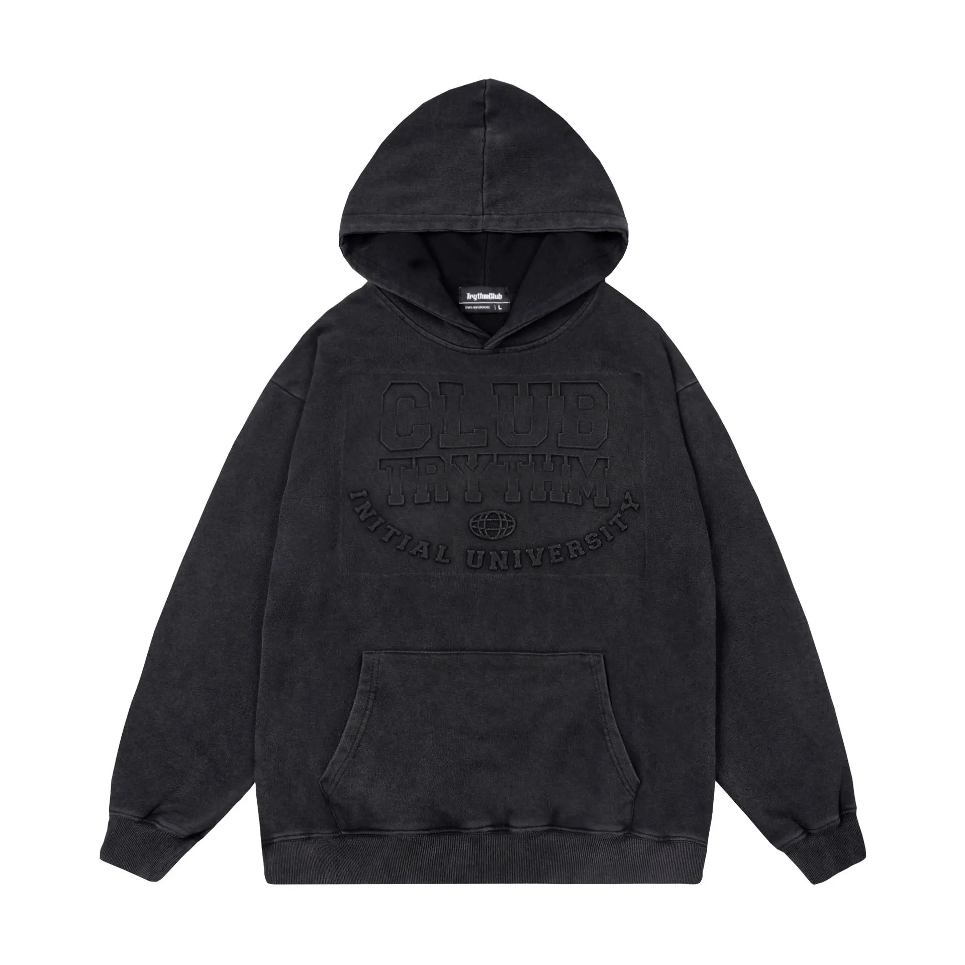 High Quality Oem Plain Heavyweight Fleece Logo Printed 3d Embossed Logo ...