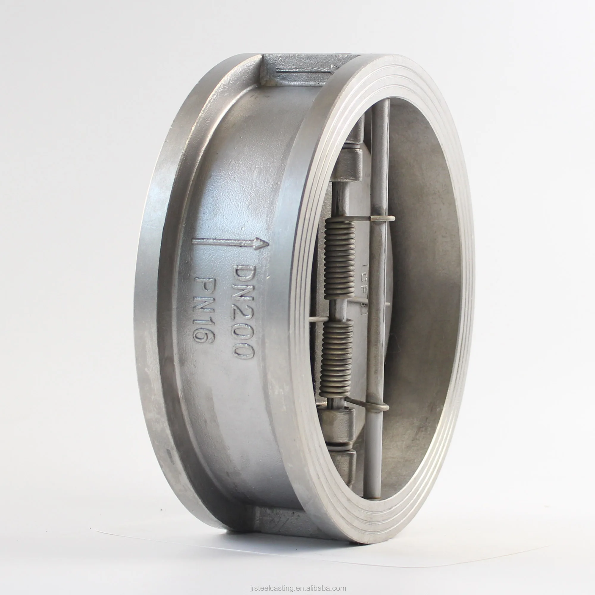 JIS Standard CF8 Body DN200 Wafer Dual Plate Check Valve