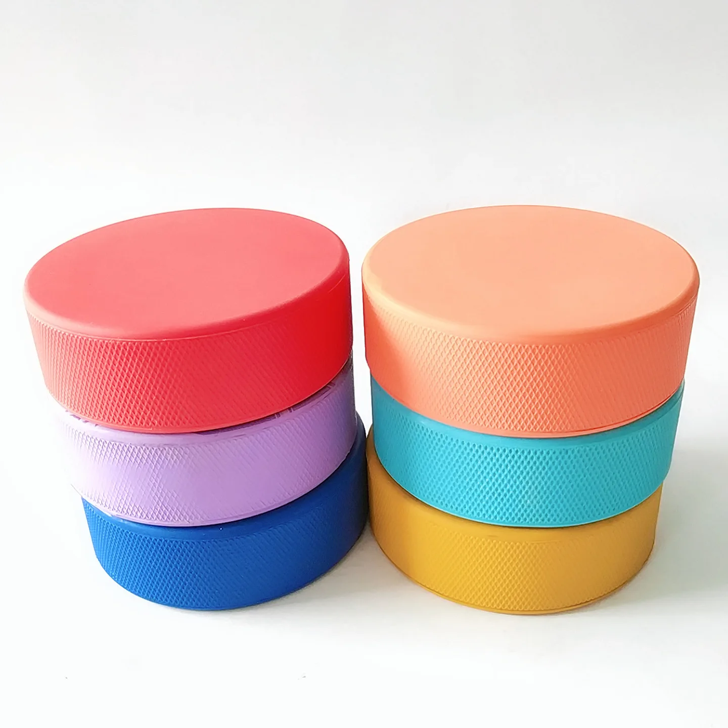 Colorful 75mm*25mm Custom Logo Rubber Puck Hockey - Waytop