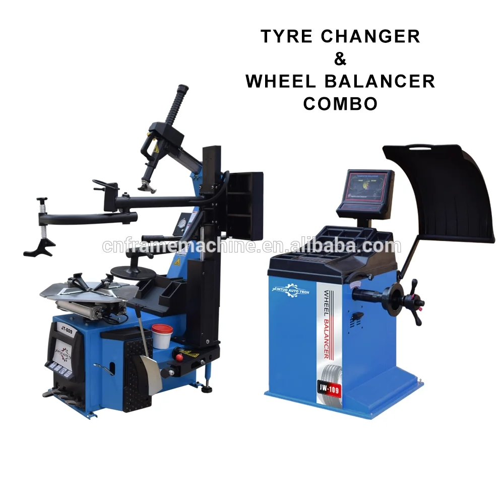 Semi-manual Tire Changer & Wheel Balancer Machine Combo - Buy Wheel ...