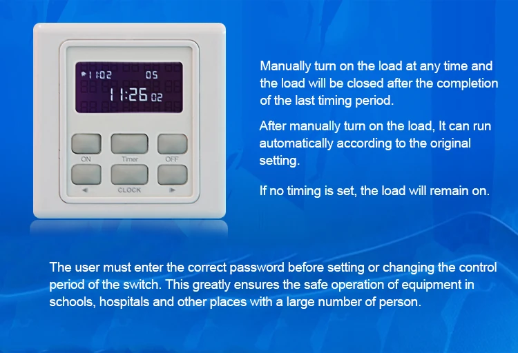 Ipuray Advanced AC Timer Switch - Weekly Multiple Period Settings