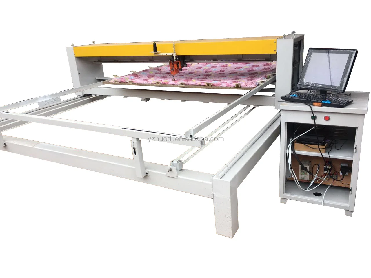 Computerized Single Needle Longarm Bed Cover Quilting Machines Cotton ...