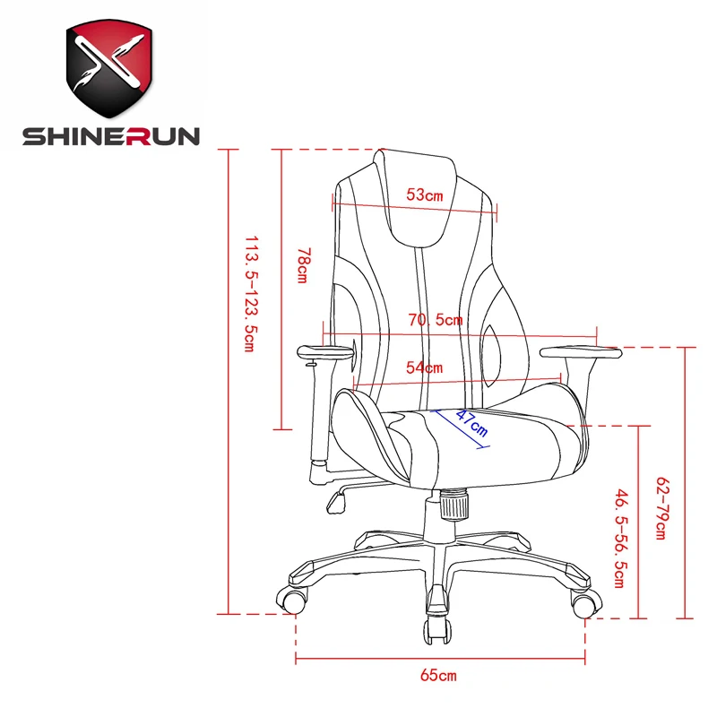Gaming Chair Modern Office Gamer Pvc Leather Blue Gamer Chair - Buy ...