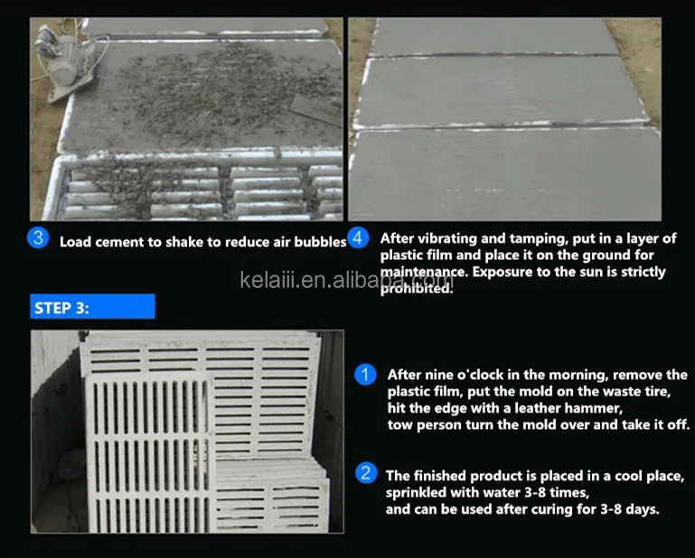 Pig Concrete Slats Moulds/Leakage Dung Slats Floor Mold Kinds Sizes ...