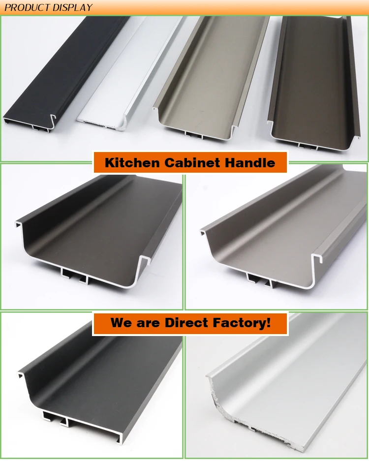 Lenwa Aluminium Factory 6063-t5 Gola J Profile Horizontal Silver For ...