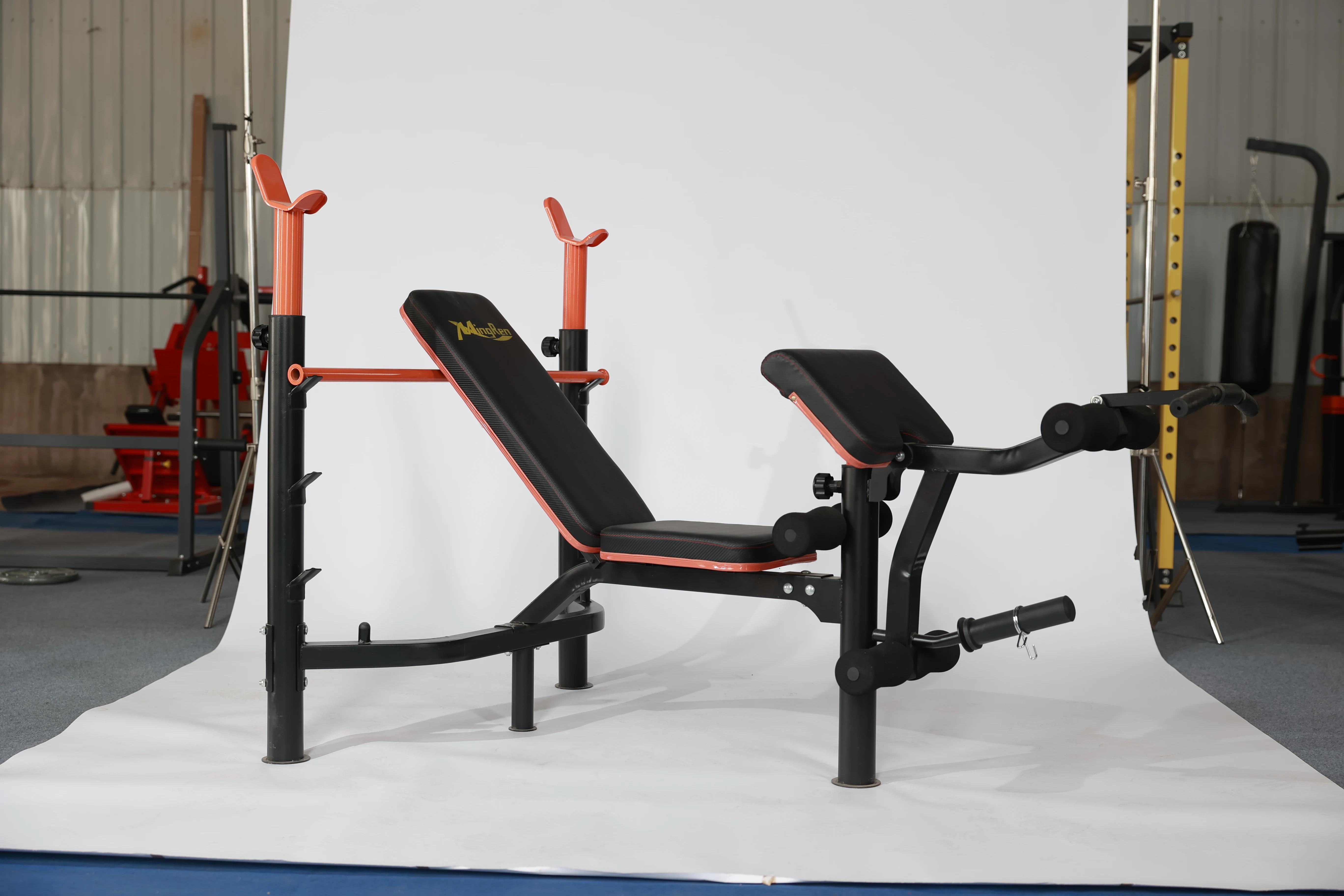 Multifunctional Home Commercial Weight Bed Round Tube Weight Bed Flat ...