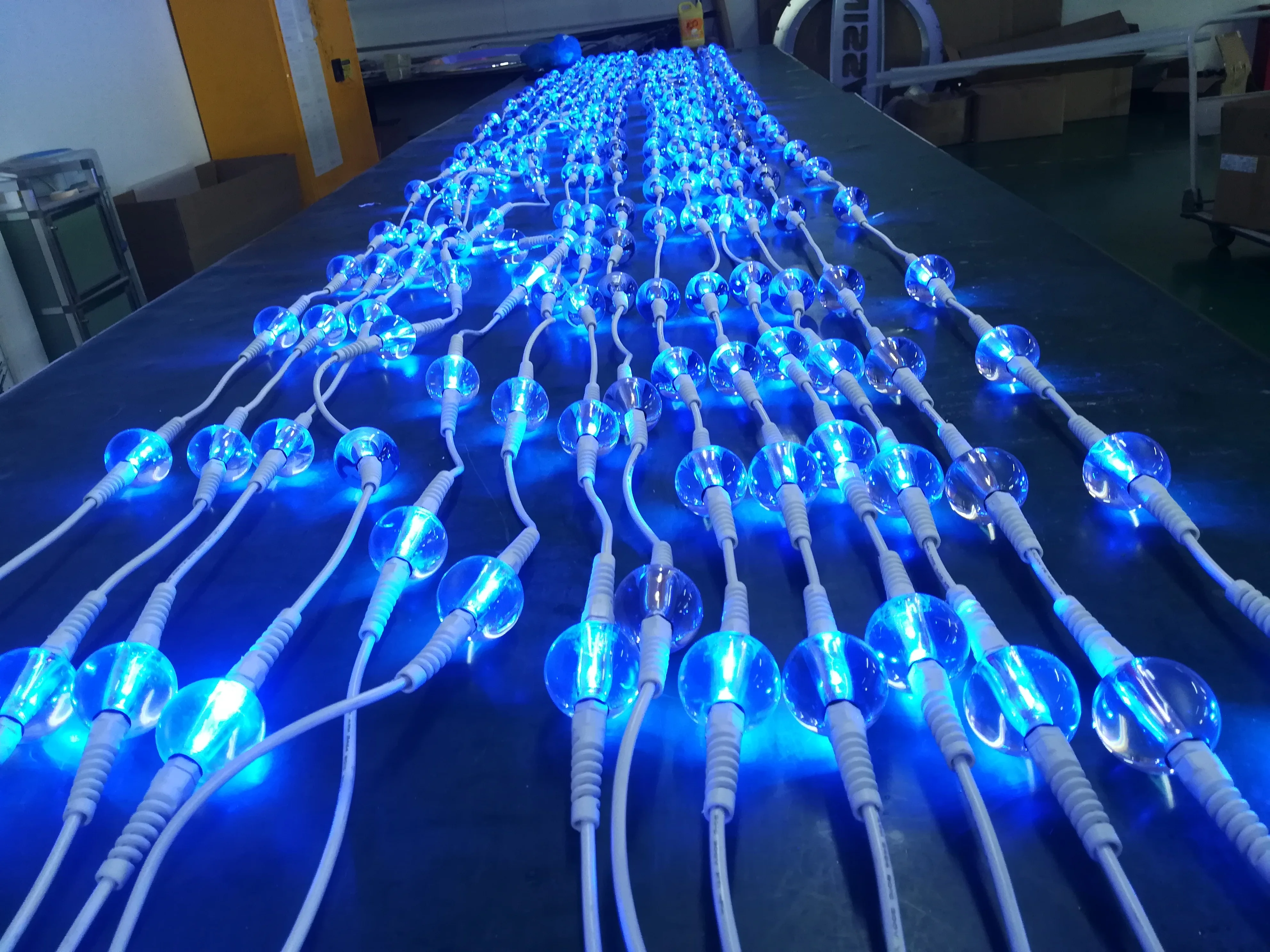 Addressable 50mm Dmx Rgb Led 3d Ball Strip Light - Buy Dmx Led 3d Ball ...