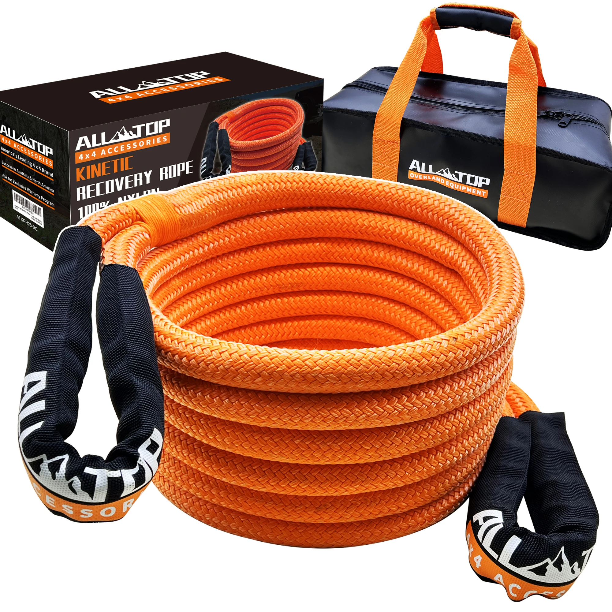 4x4 Off Road Vehicle Elastic Nylon Towing Rope Car Kinetic Recovery ...