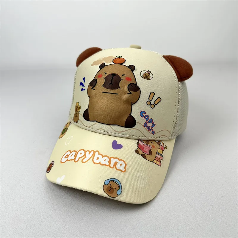 Capybara Cute Mesh Baseball Cap Fashionable Peaked Cap for Boys and ...