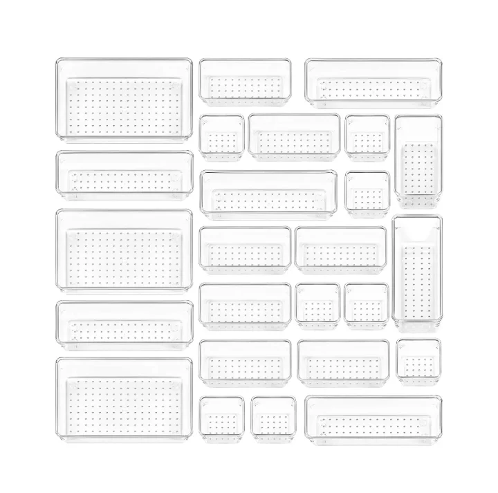25 Pcs Set Drawer Divider Organizer - Versatile Storage