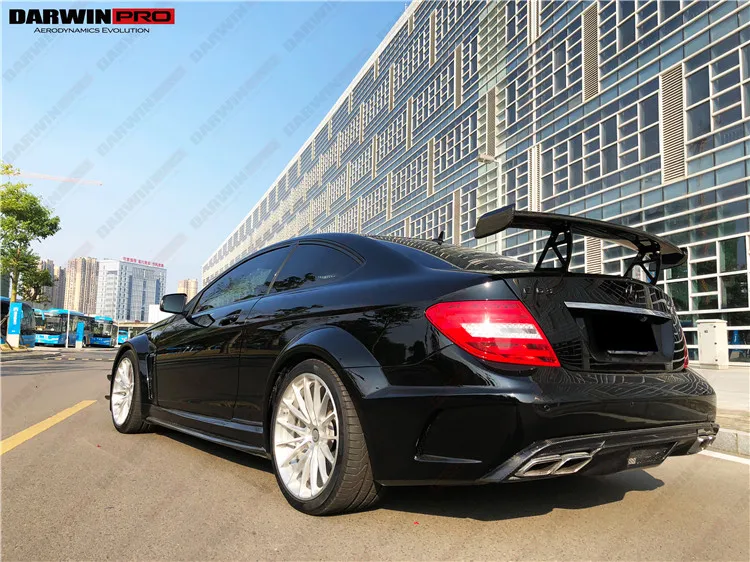 Darwinpro BLK Style Fiber Glass Body Kit for Mercedes C63 AMG Coupe