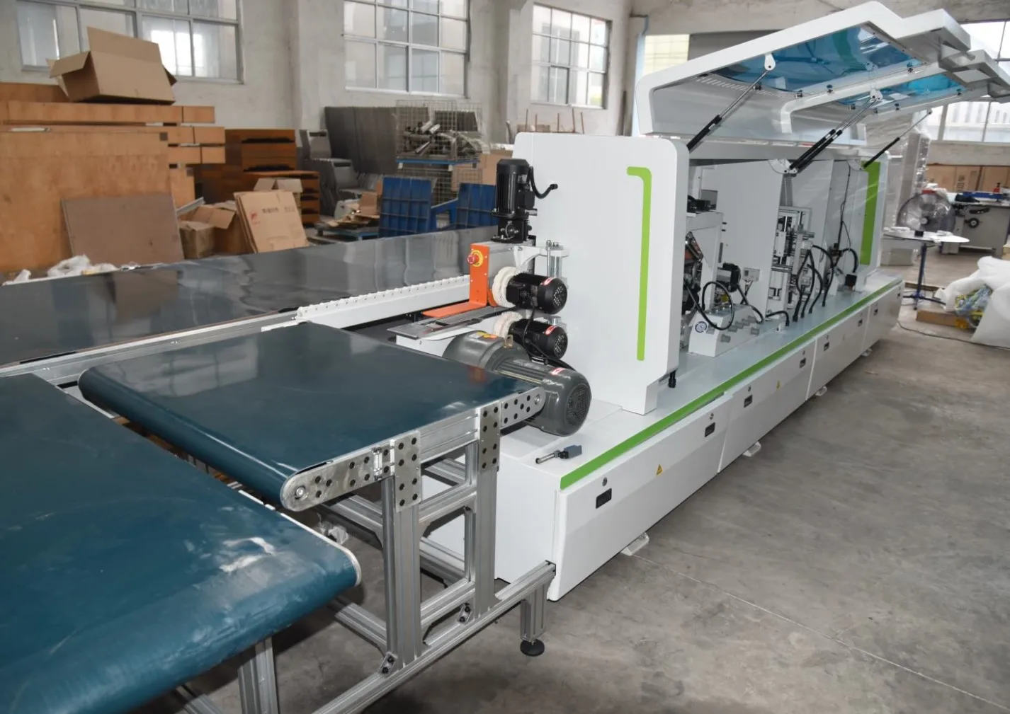 Woodworking Straight Edge Sanding Machine Conveyor Belt Conveyor - Buy ...