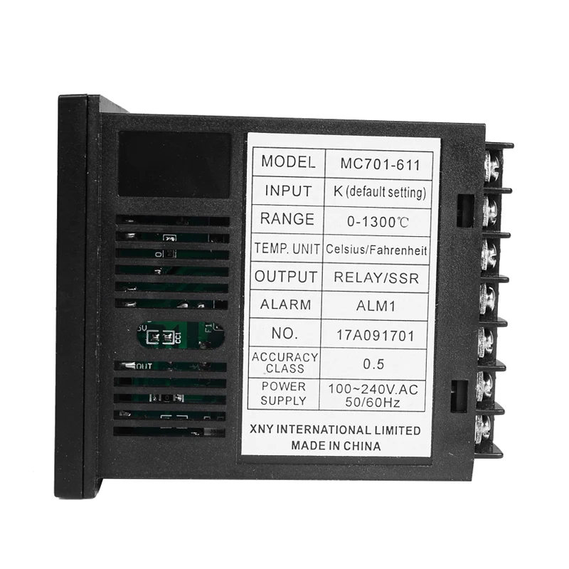 Universal Temperature Controller Input Pt100 K Thermocouple Digital Pid Ssr Relay Output Heat 