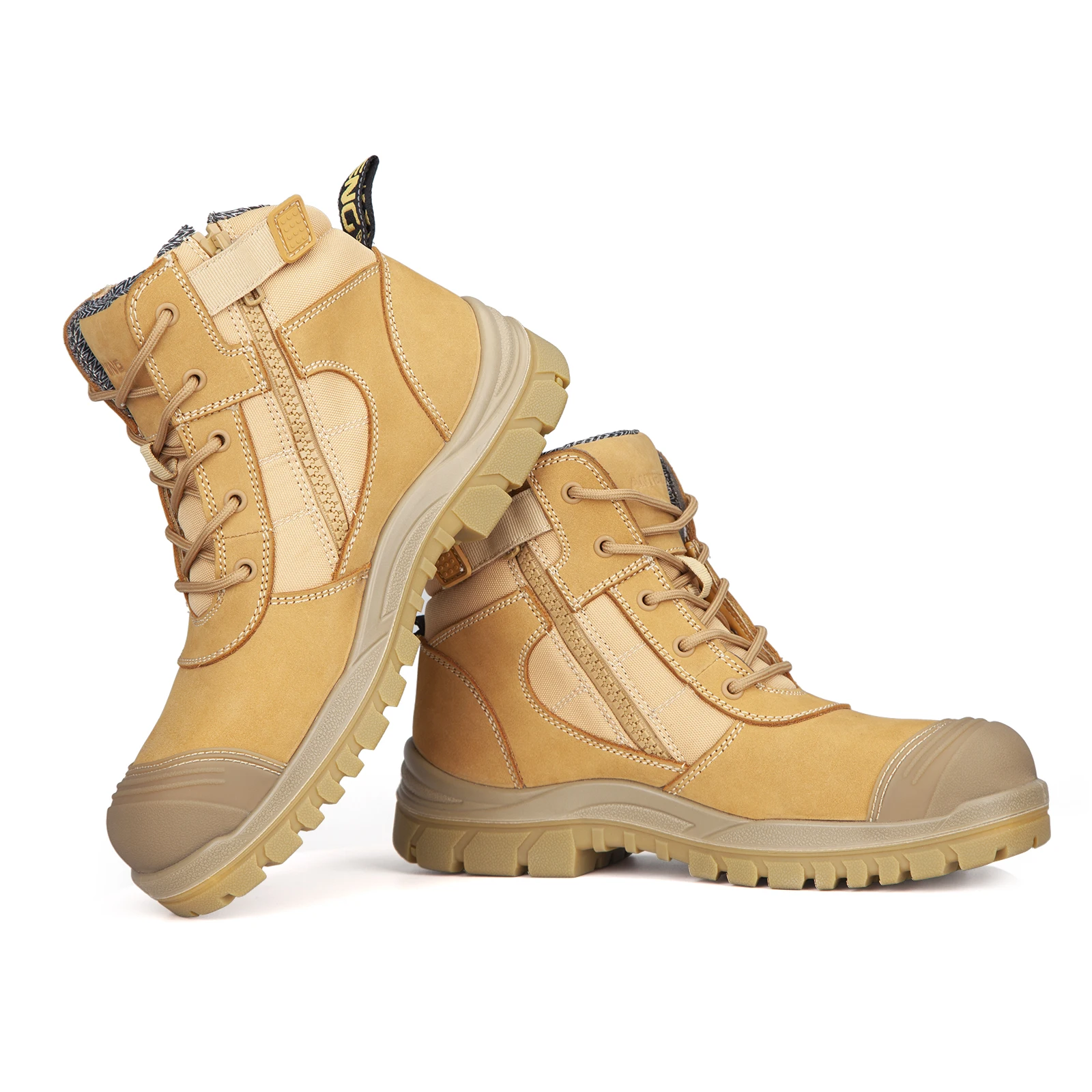 Leather Uppers Safety Shoes for Men - Steel Toe Protection