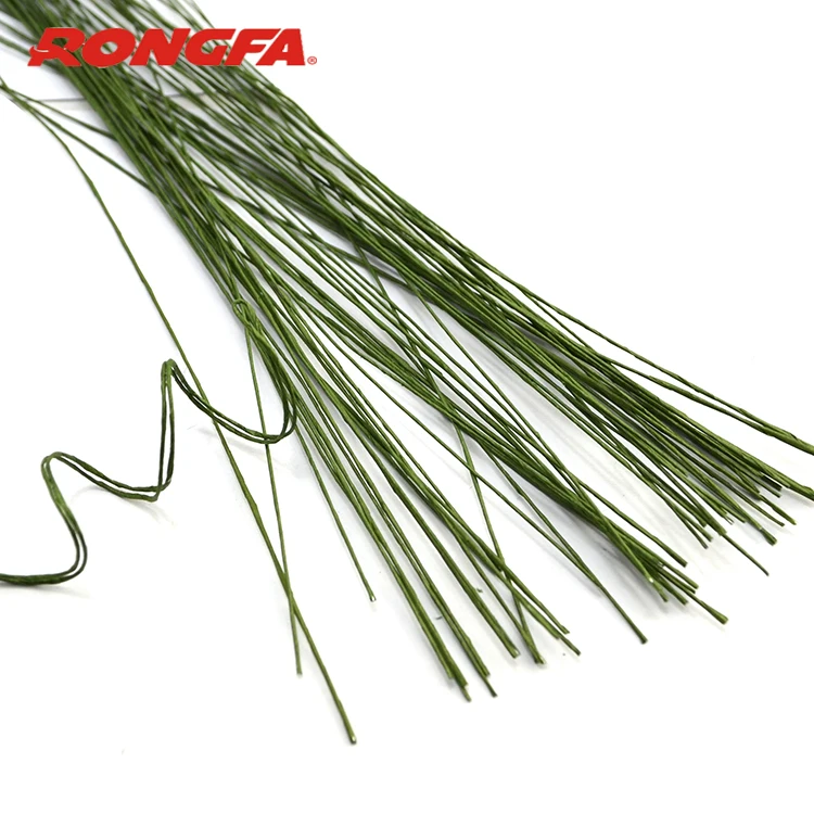 24 Gauge Green Color Paper Wrapped Floral Wire Stem Floral Iron Wire ...