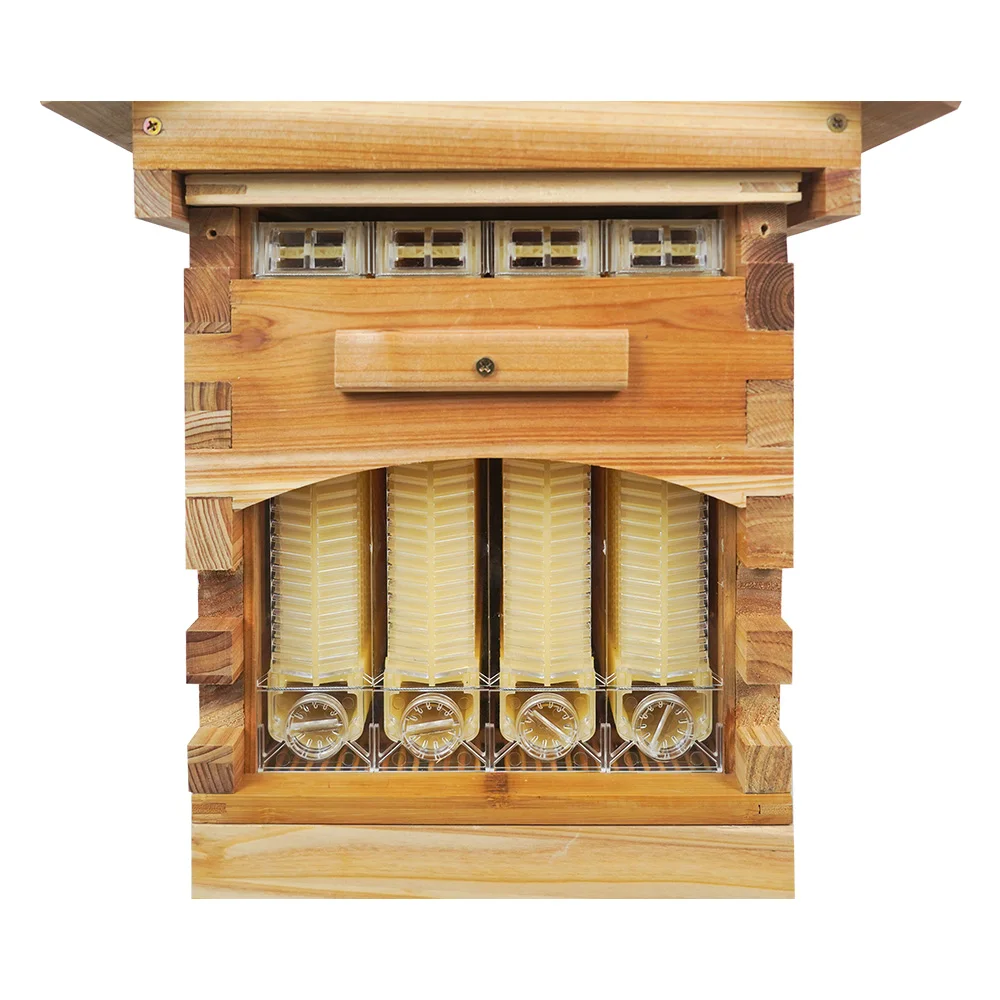 Automatic Flowing Hive Beehive Complete Kit Bee Hives Boxes Starter Kit Wooden Beekeeping House ...