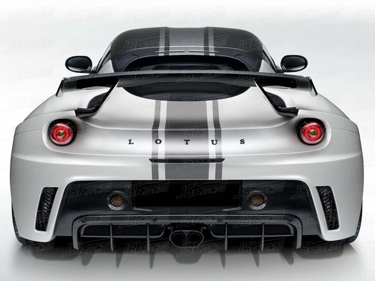 GTE GT Style Carbon Fiber Rear Spoiler Wing for Lotus Evora S